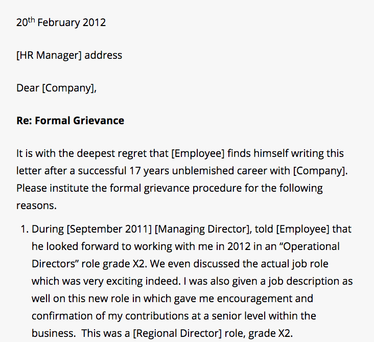 Employer Response Letter To Unfair Dismissal Logical Biz